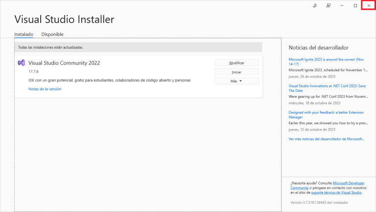 ¿Cómo instalar Visual Studio Community 2022? - NATTIA Digital Solutions